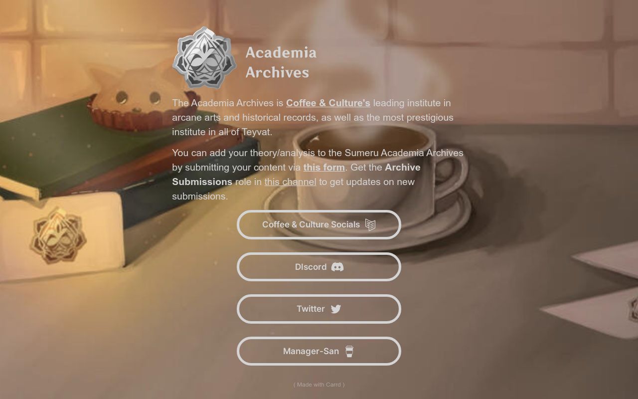 Coffee & Culture Academia Archives